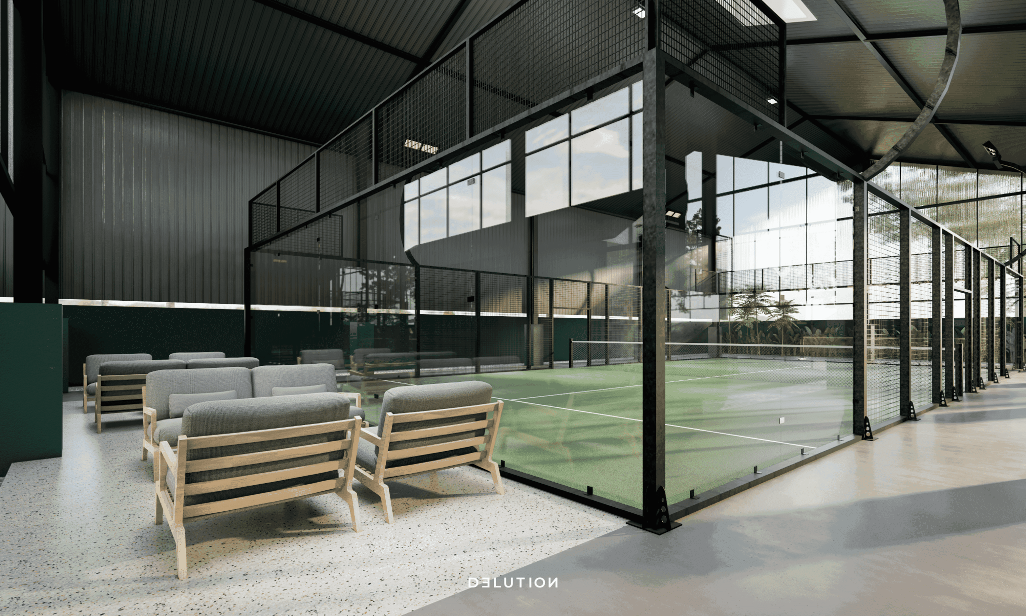 10 Inspirasi Desain Lapangan Padel Outdoor & Indoor Modern